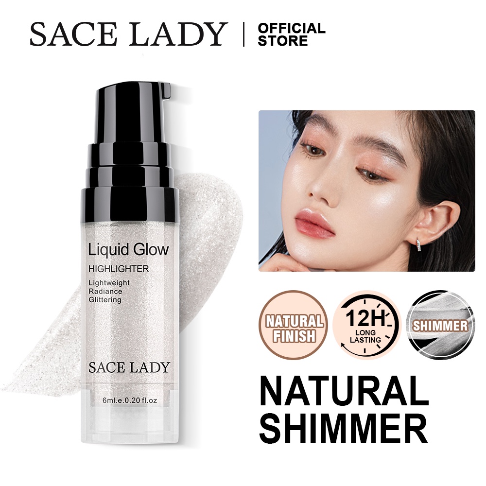 Jual SACE LADY Liquid Glowing Highlighter 2 Warna Glitter highlighter ...