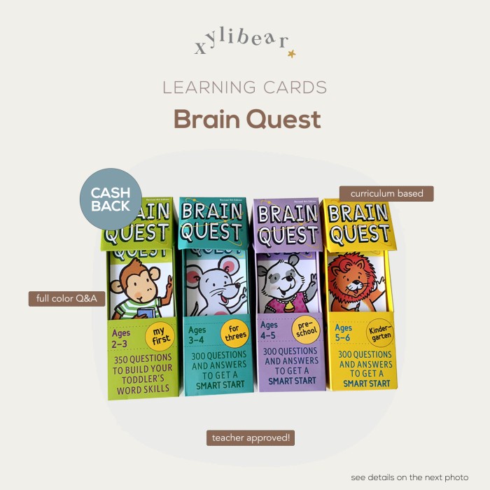 Jual Brain Quest - Activity Books - Learning Cards - Q&A belajar ...