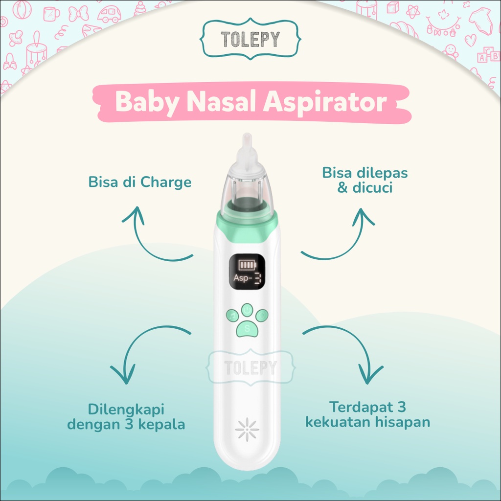 Jual Sedot Ingus Bayi Baby Nasal Aspirator Elektrik Alat Penyedot Ingus ...