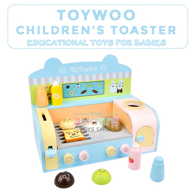 Jual Mainan Masak Roti Toywoo Bread Maker Wooden Toys Cake Kids Pretend ...
