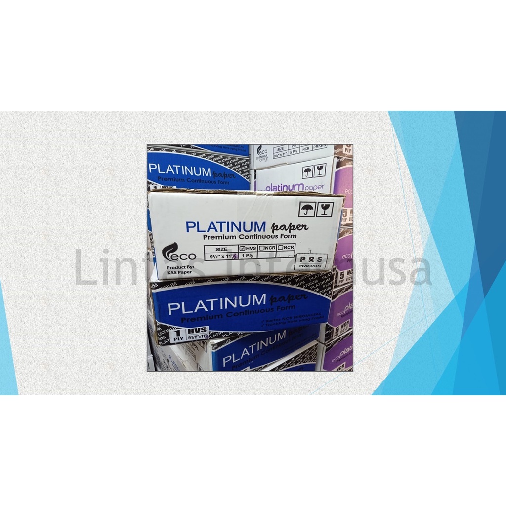 Jual Continuous Form Ukuran 9,5 Inch x 11/2 Inch, 1 Ply PRS ( Bagi 2 ...
