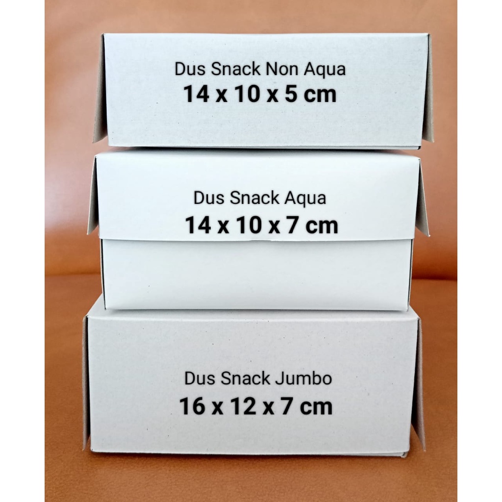 Jual DUS SNACK JUMBO PUTIH ukuran 16 x 12 x 7cm | Shopee Indonesia