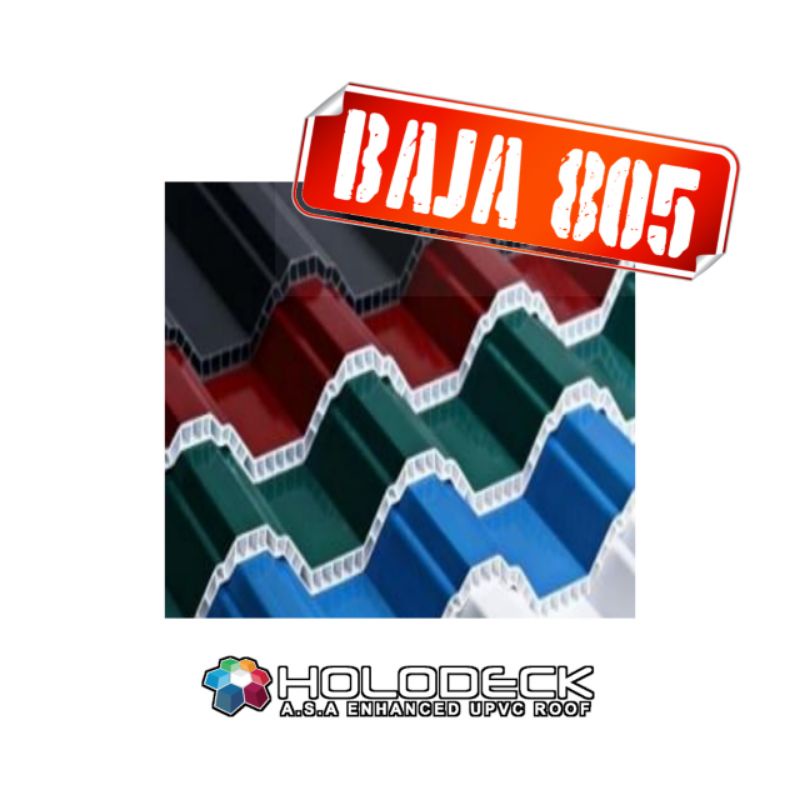 Jual ATAP UPVC HOLLODECK 4 MTR MERAH | Shopee Indonesia