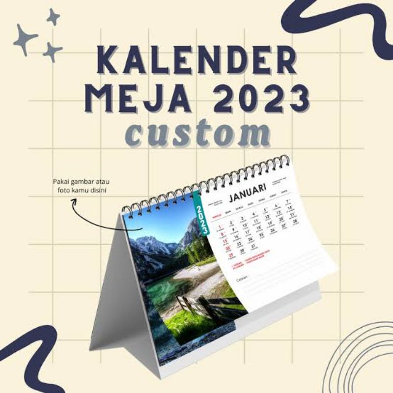 Jual PROMO!!! Kalender Meja 2023 (Bisa Custom) | Shopee Indonesia