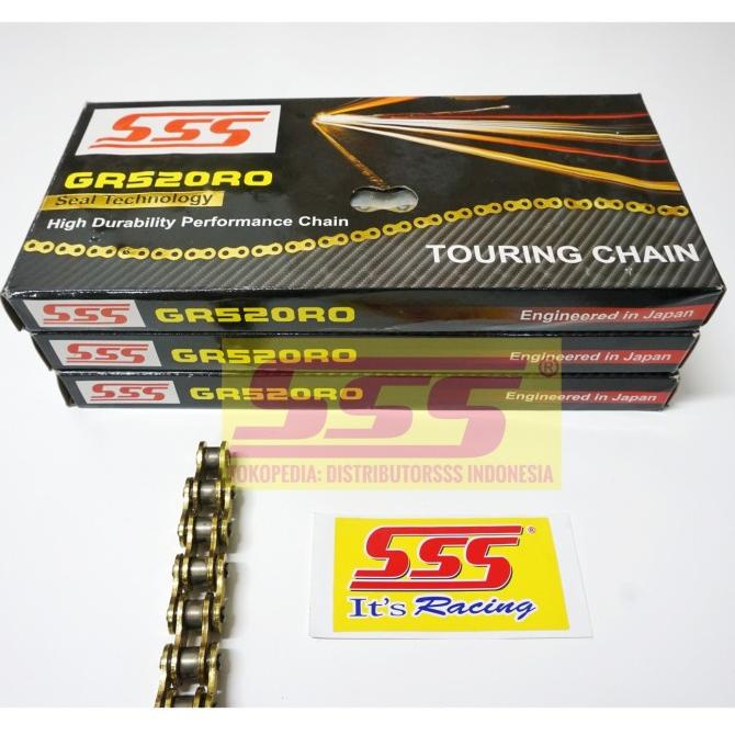 Jual RANTAI SSS 520 GOLD RO O-RING 120 130L: CBR250RR R25 MT25 KLX250 ...