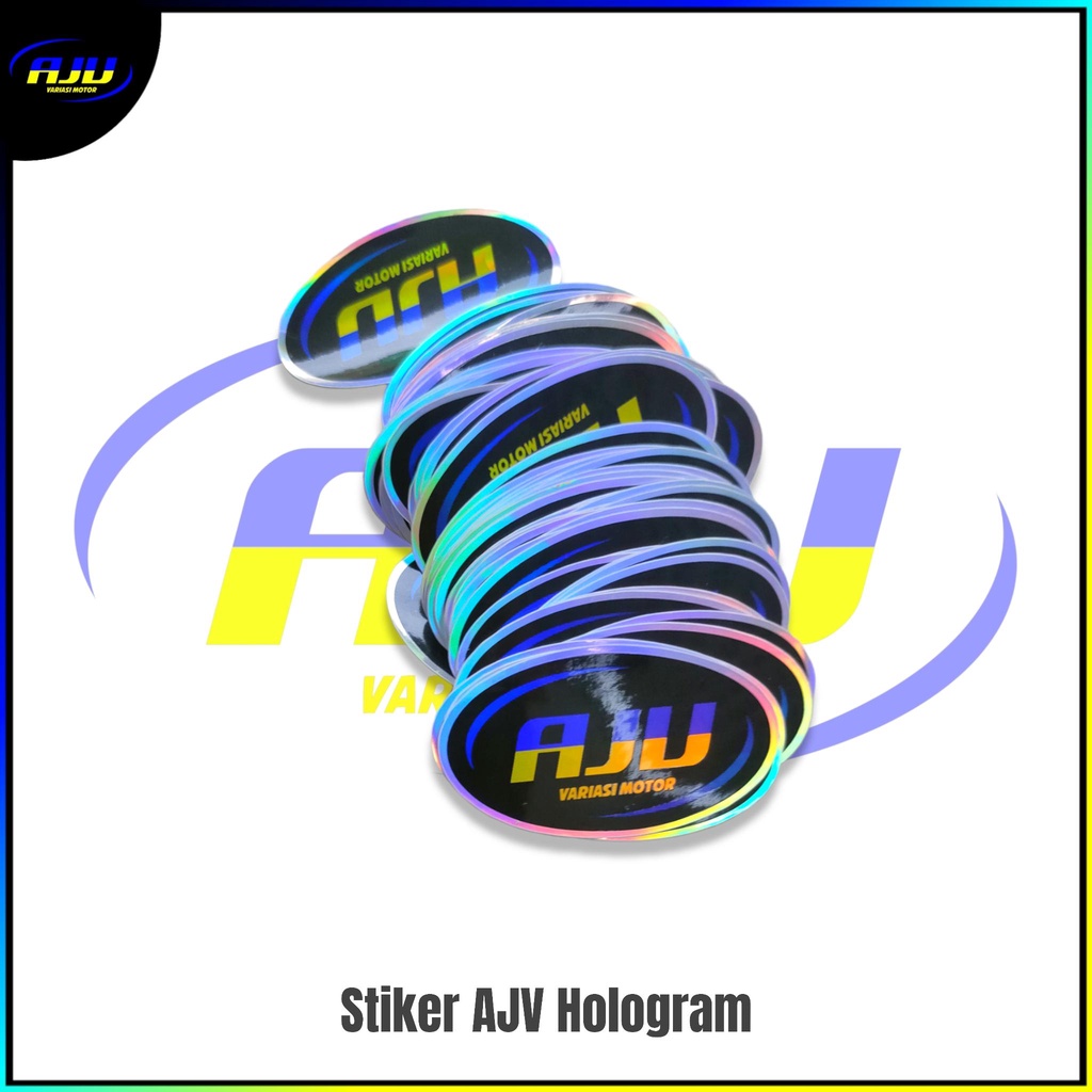 Jual Stiker Hologram Logo Toko AJV Afif Jaya Variasi | Shopee Indonesia