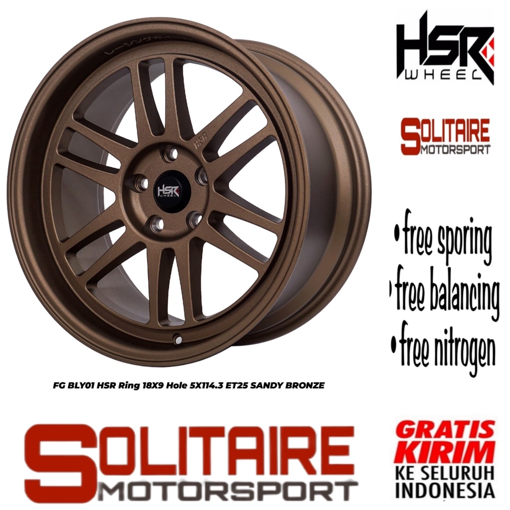 Jual VELG RACING HSR BOROKO BLY01 R18 COCOK BUAT OUTLANDER CAPTIVA CRV ...
