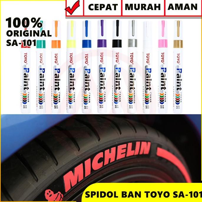 Jual SPIDOL BAN TOYO SA-101 TOYO MARKER PAINT SPIDOL MINYAK KACA KAYU BESI | Shopee Indonesia