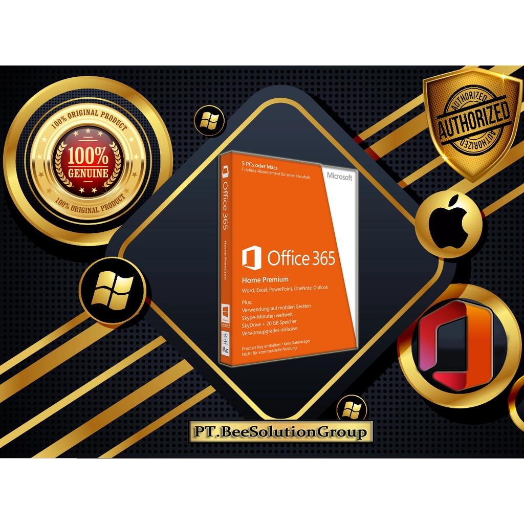 Jual Microsoft Office 365 Home Premium 32/64 bit (untuk 5 user ...