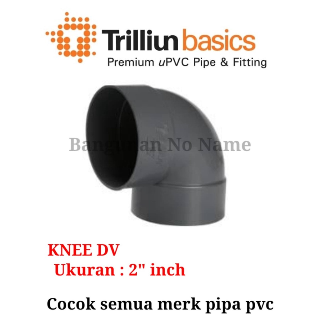 Jual KNIE KENI KNEE ELBOW FITING 2''INCH EL PIPA PVC DV TRILLIUN DV ...