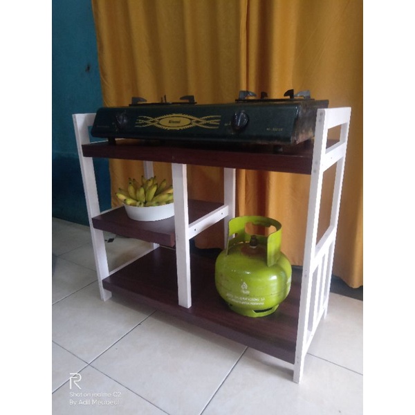 Jual MEJA KOMPOR GAS 2 TUNGKU MEJA TV MEJA DAPUR SERBAGUNA MEJA ...