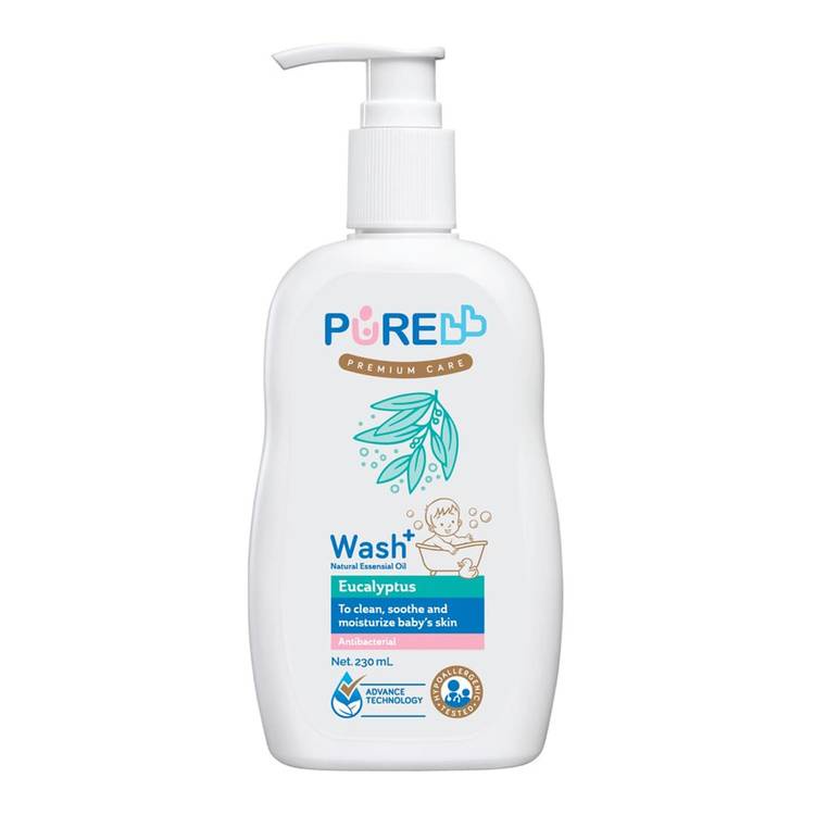 Jual PURE BABY MURAH BABY WASH / SHAMPOO 230ML / 450ML PUREBABY PUMP ...