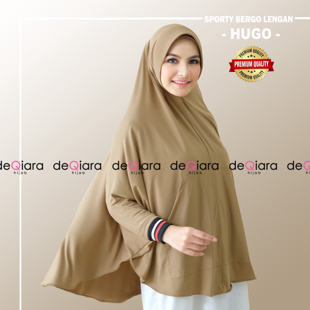 Jual Jilbab Instan Bergo Hugo Sporty Lengan Ori Deqiara BY QOID ...