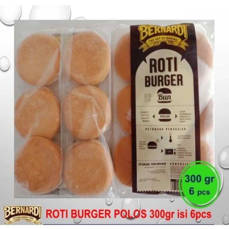 Jual Bernardi Roti Burger Polos 6 pcs | Shopee Indonesia