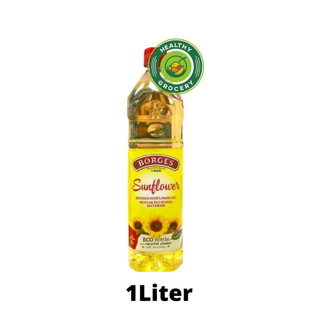 Jual Borges Sunflower Oil 1 Liter / Minyak Biji Bunga Matahari / Minyak ...