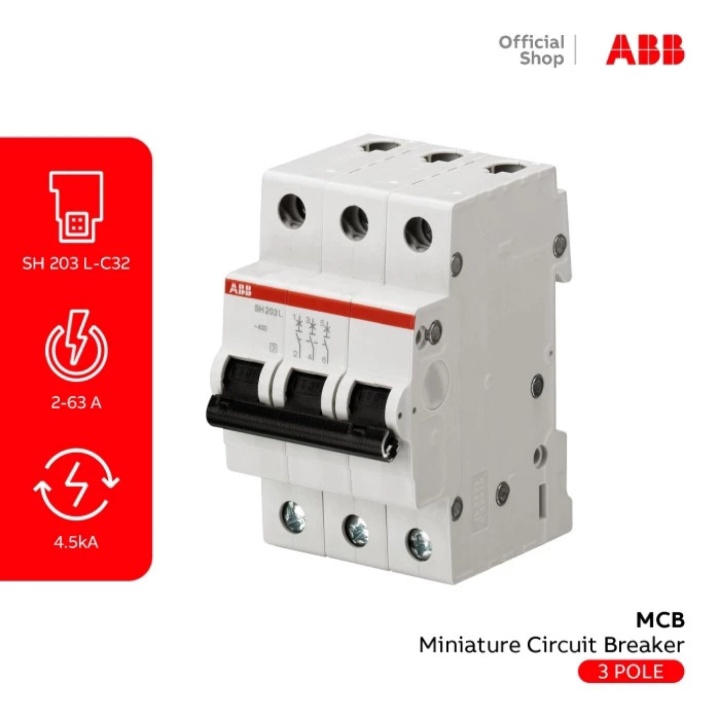 Jual MCB ABB 32A 3 Phase | Shopee Indonesia