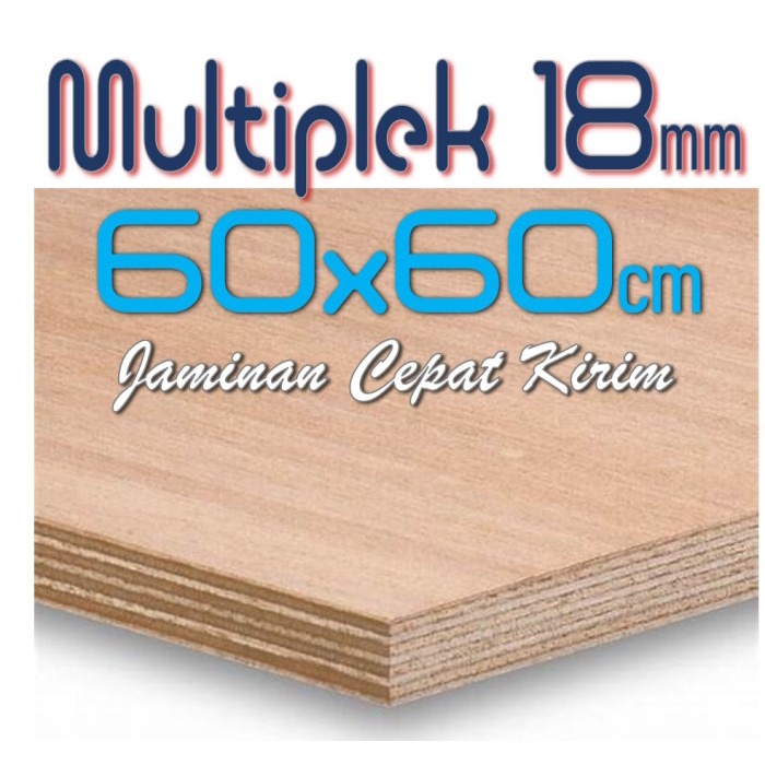 Jual Triplek 18mm 60x60 cm Custom Multiplek Plywood 18 mm 60 x 60 cm ...