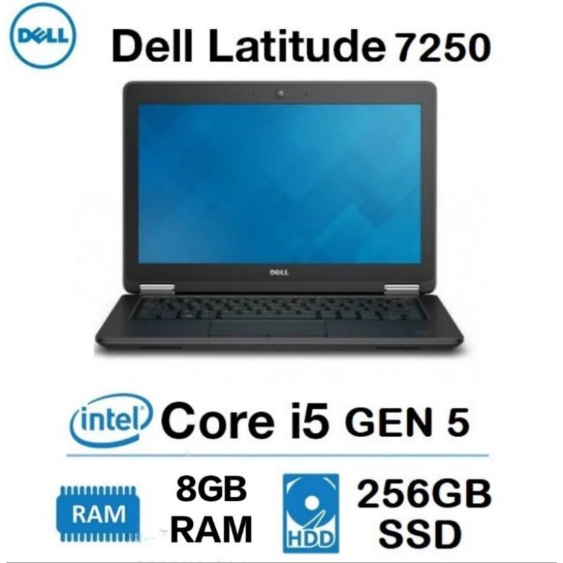 Jual Laptop Dell Latitude 7250 Slim Core i5 Gen 5 | Shopee Indonesia