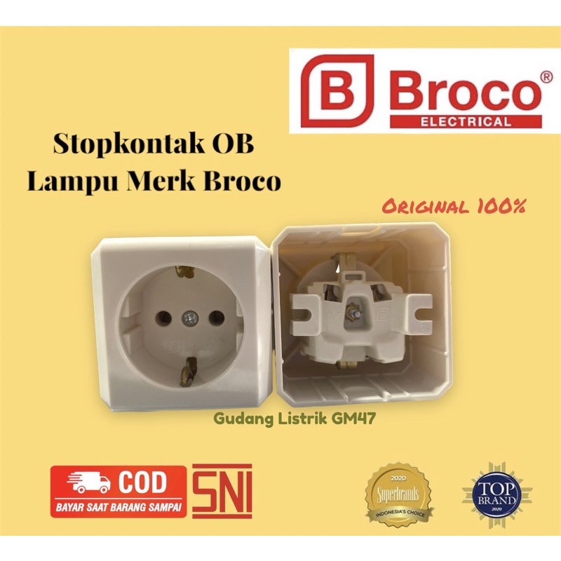 Jual Stop Kontak Ob Starlux SC 204/ Stop Kontak Tempel Brigth-G Mirip ...