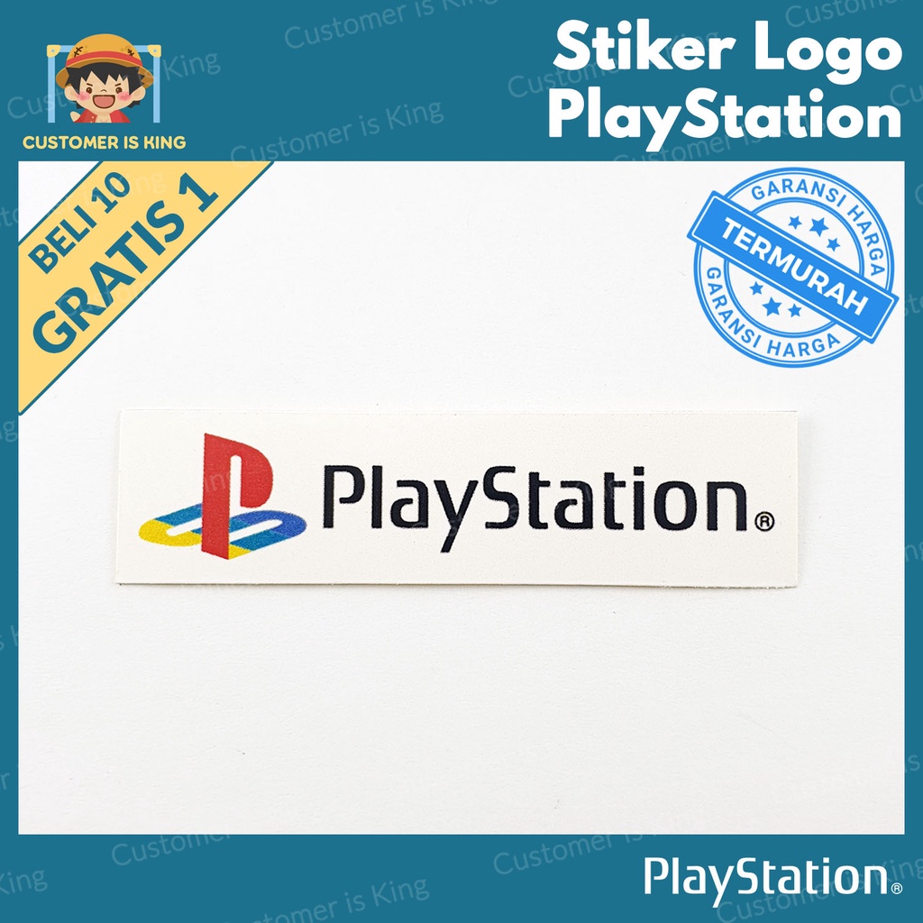 Jual Stiker Sticker PLAYSTATION PS 1 PS One Classic Logo | (BELI 10 ...
