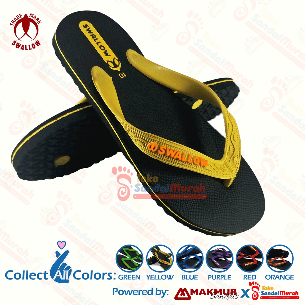 Jual Toko Sendal Murah - Sendal Jepit Swallow Black Pearl M03 - Sandal ...