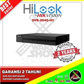 Jual DVR 4CH 4MP HILOOK HIKVISION DVR-204Q-M1 SUPPORT CAMERA AUDIO ...