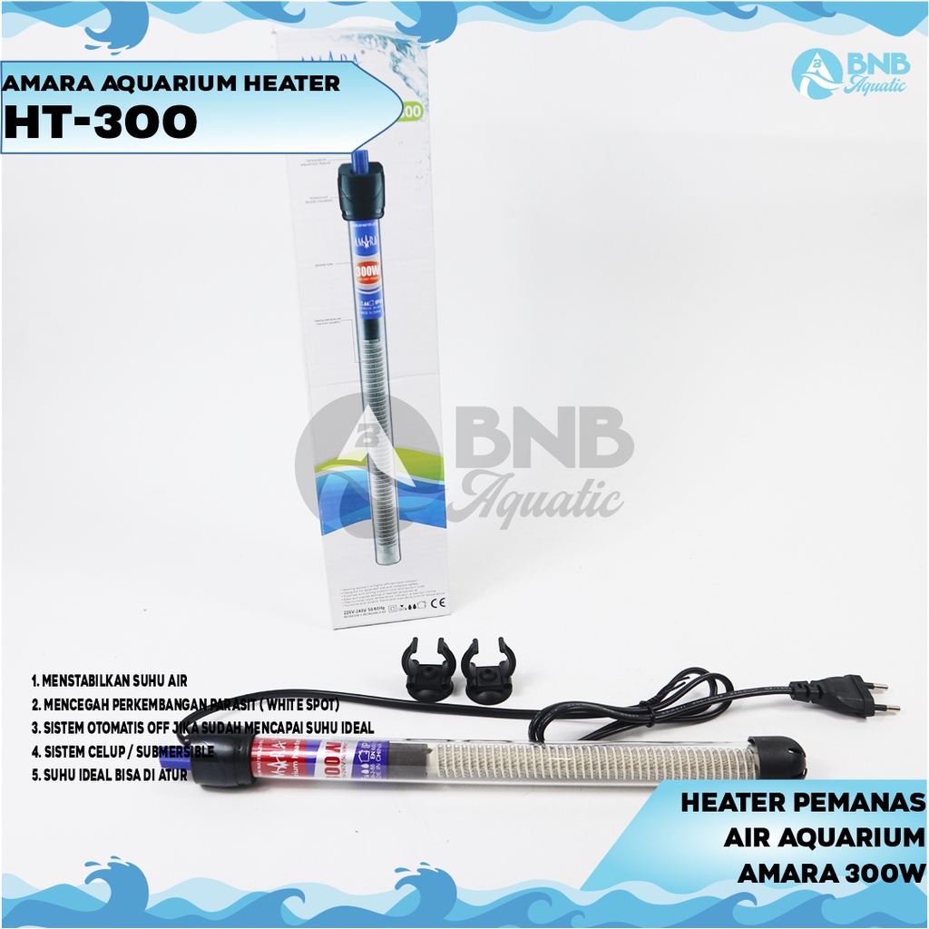 Jual AMARA HT - 300 HEATER AQUARIUM 300 WATT AMARA HT - 300 PEMANAS ...