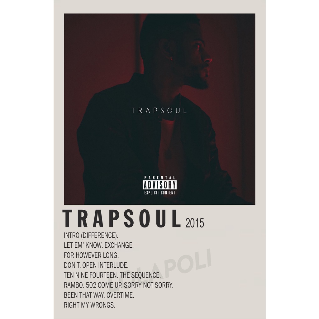 Jual Poster Cover Album Trapsoul - Bryson Tiller | Shopee Indonesia