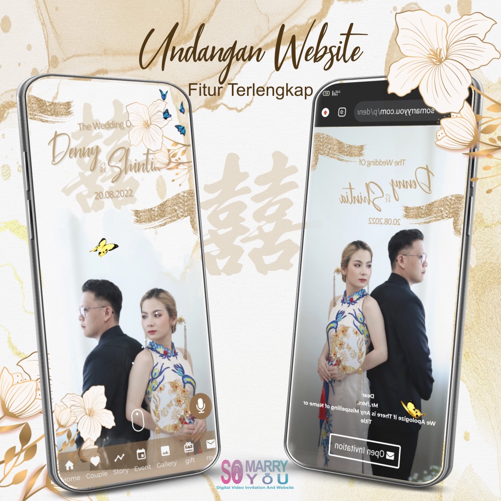 Jual Promo Undangan Digital Website Pernikahan Tionghoa Web Invitation ...