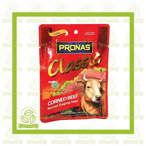 Jual PRONAS Classic Corned Beef Kornet Daging Sapi Original 50 gr ...