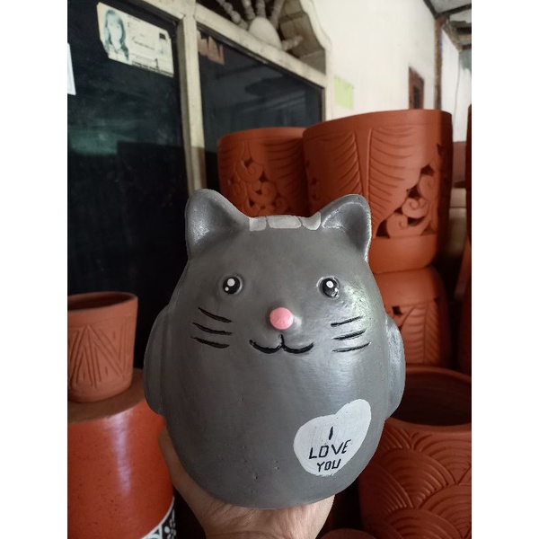 Jual celengan keramik kucing | Shopee Indonesia