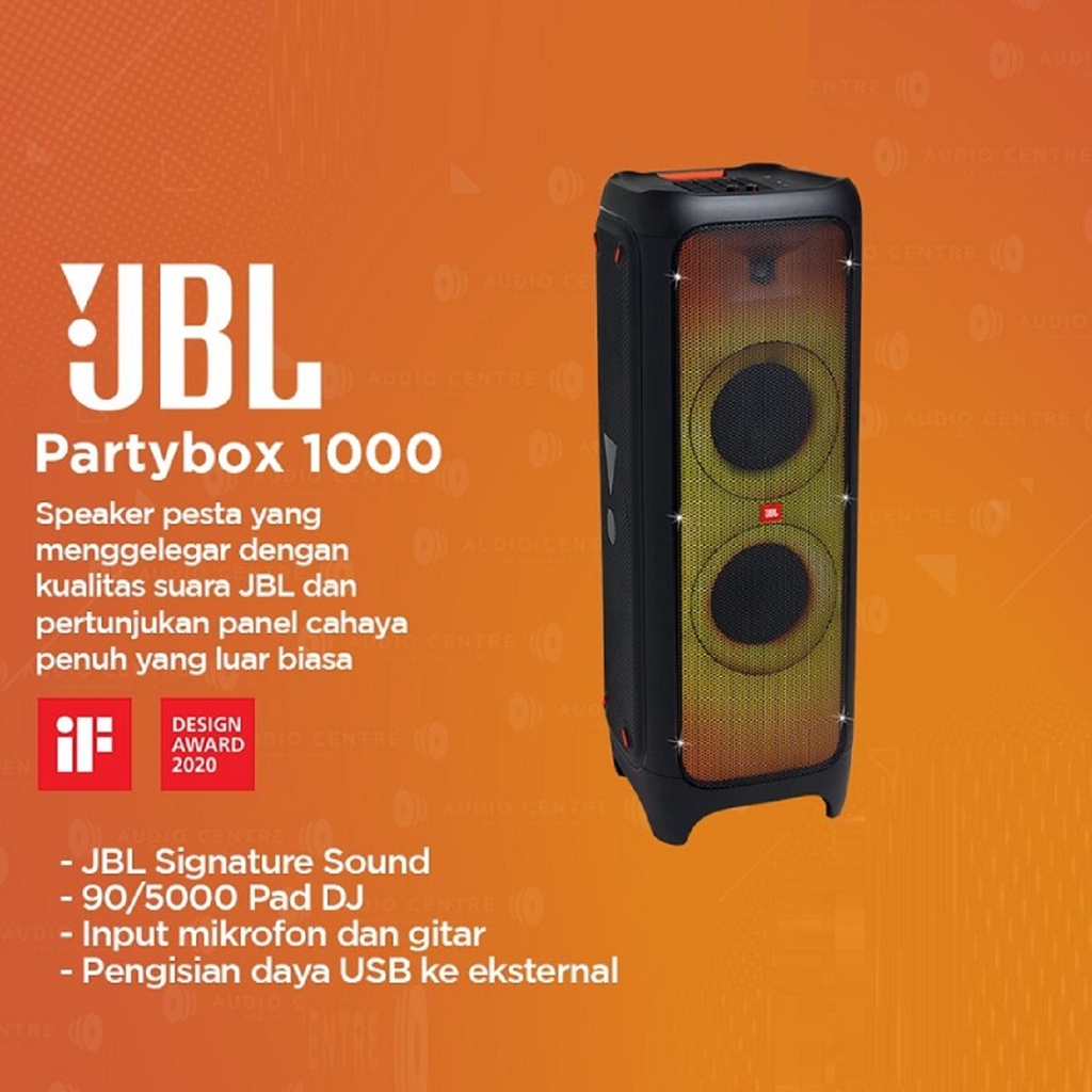 Jual JBL Partybox 1000 /Party Box 1000 Bluetooth Speaker Premium High ...