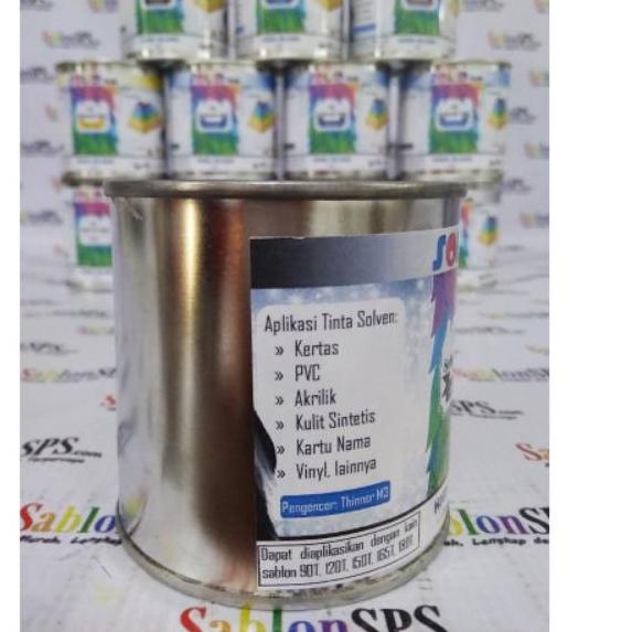 Jual Star Seller!! Tinta Sablon PVC Solvent Based 200 gr Peacock Blue ...