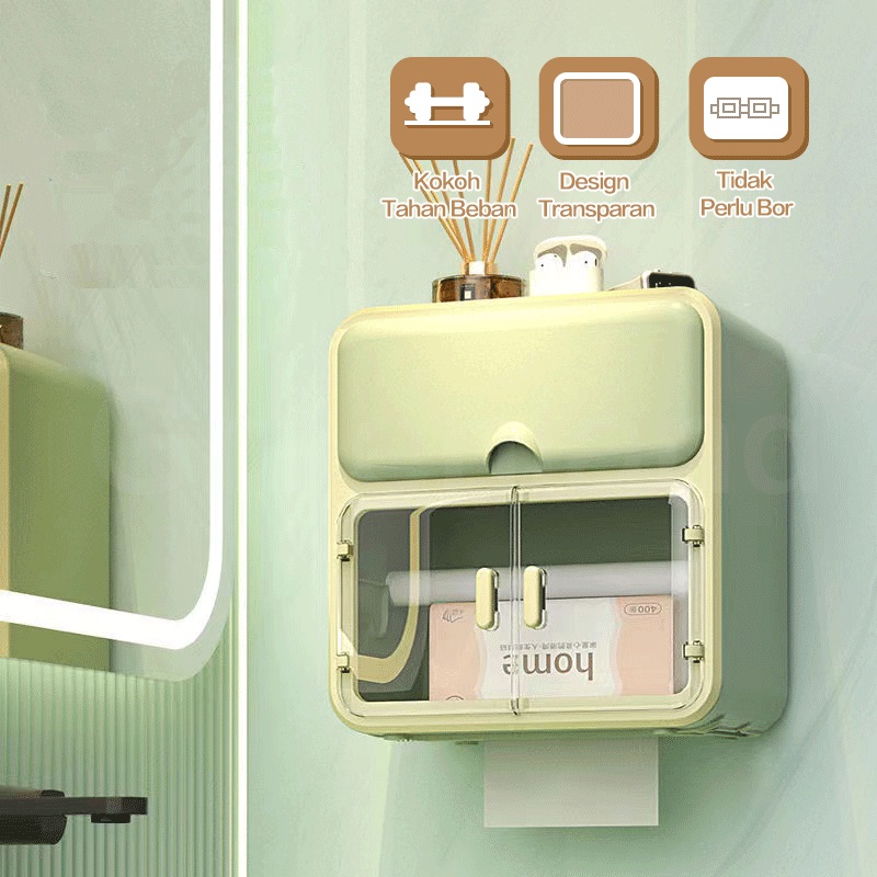 Jual Greenland Tempat Tissue Kamar Mandi Premium Kotak Tisue WC Tempel ...