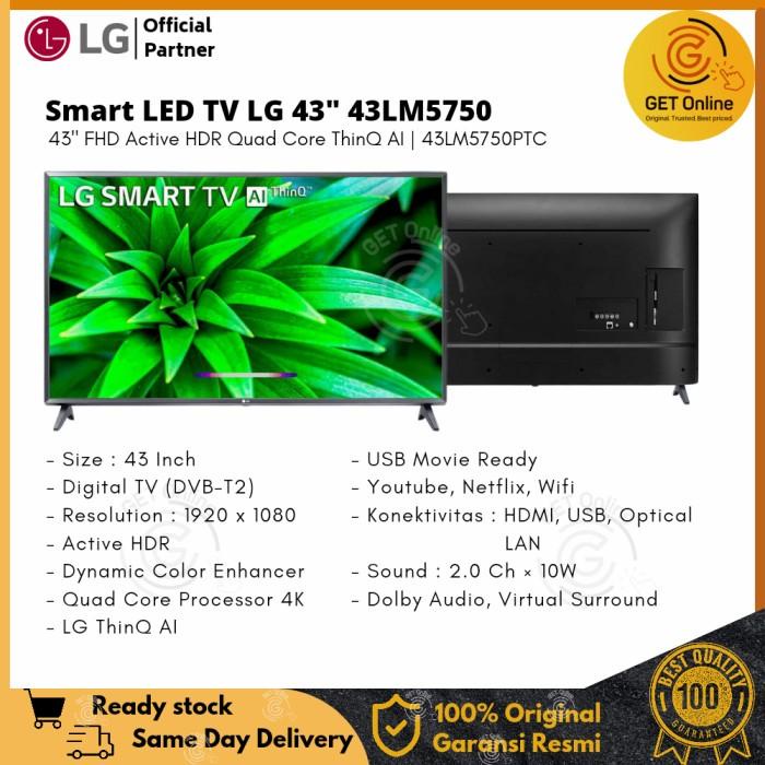 Jual LED Smart TV LG 43 Inch 43LM5750 43LM5750PTC FHD | Shopee Indonesia