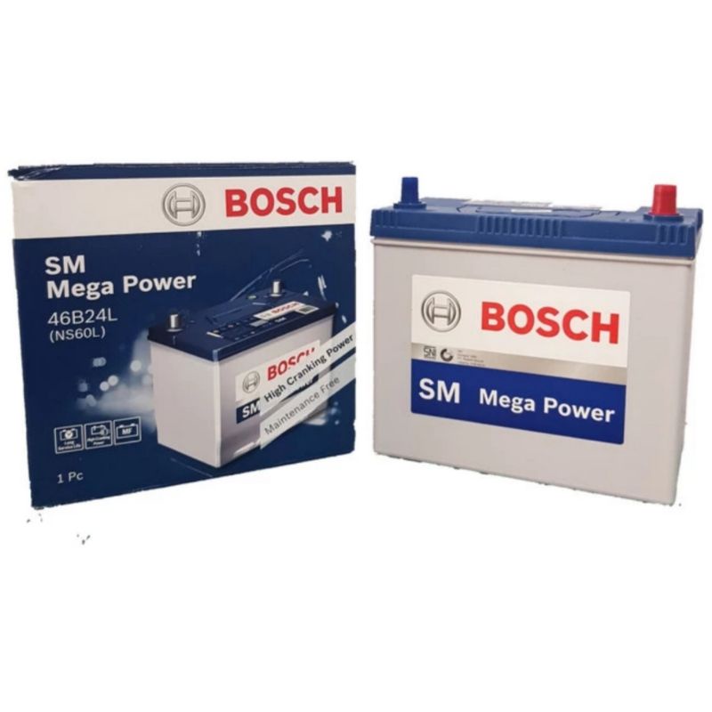 Jual aki/accu mobil NS60L Bosch aki/accu kering 42ah baterai aki mobil ...