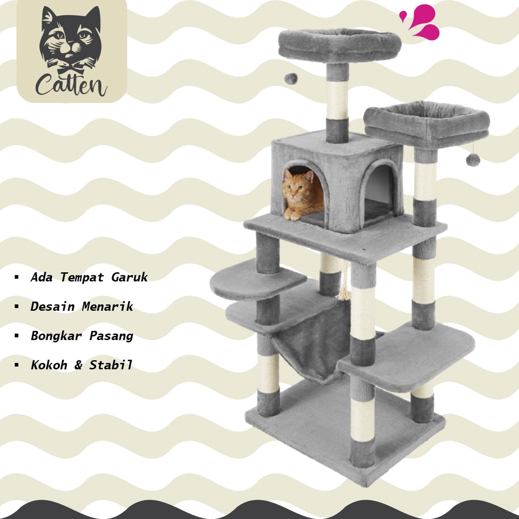 Jual Cat Condo - Cat Tree - Kandang Kucing - Mainan Kucing - Panjatan ...