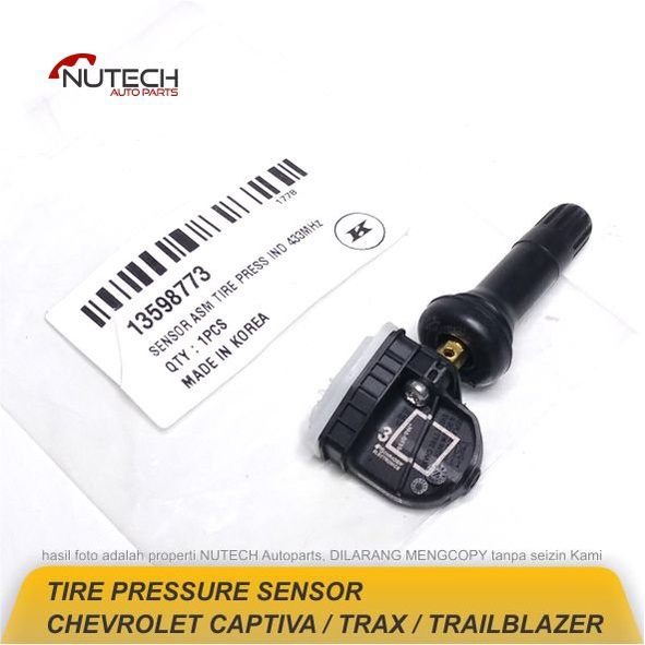 Jual Sensor Tekanan Ban Tire Pressure Sensor Tpms Captiva Trax ...