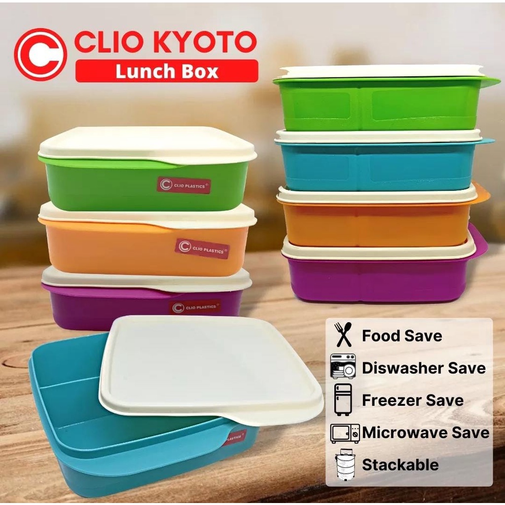 Jual Tempat Makan Warna / Lunch Box Clio Kyoto | Shopee Indonesia