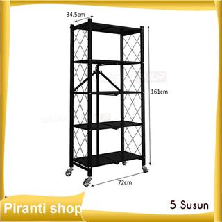 Jual Rak Dapur Multifungsi Lipat 5 Susun Tanpa Instalasi Mur Baut ...