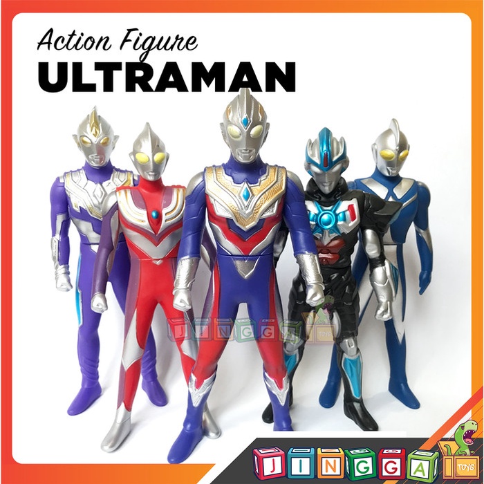 Jual Action Figure Ultraman Cosmos Sky Tiga Orb Figur Boneka Karet ...