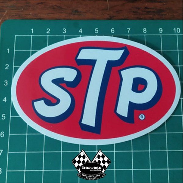 Jual sticker stiker oli logo stp oil Vespa racing | Shopee Indonesia