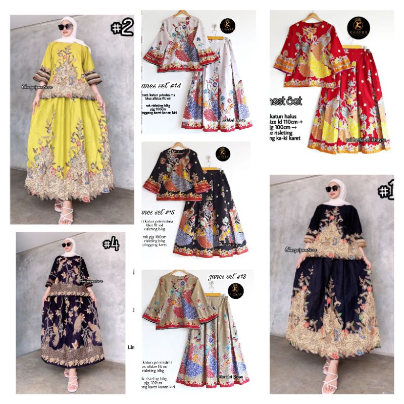 Jual Setelan Batik Exclusive Catton Primissima (Top & Rok) || Ori Batik ...