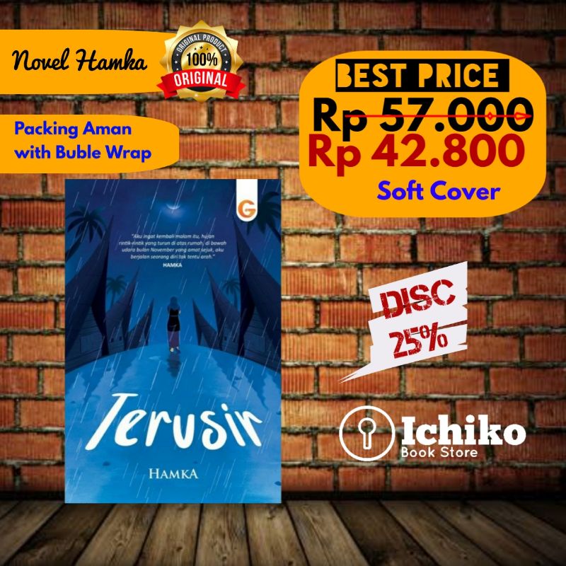 Jual NOVEL TERUSIR BY BUYA HAMKA GEMA INSANI ORIGINAL | Shopee Indonesia