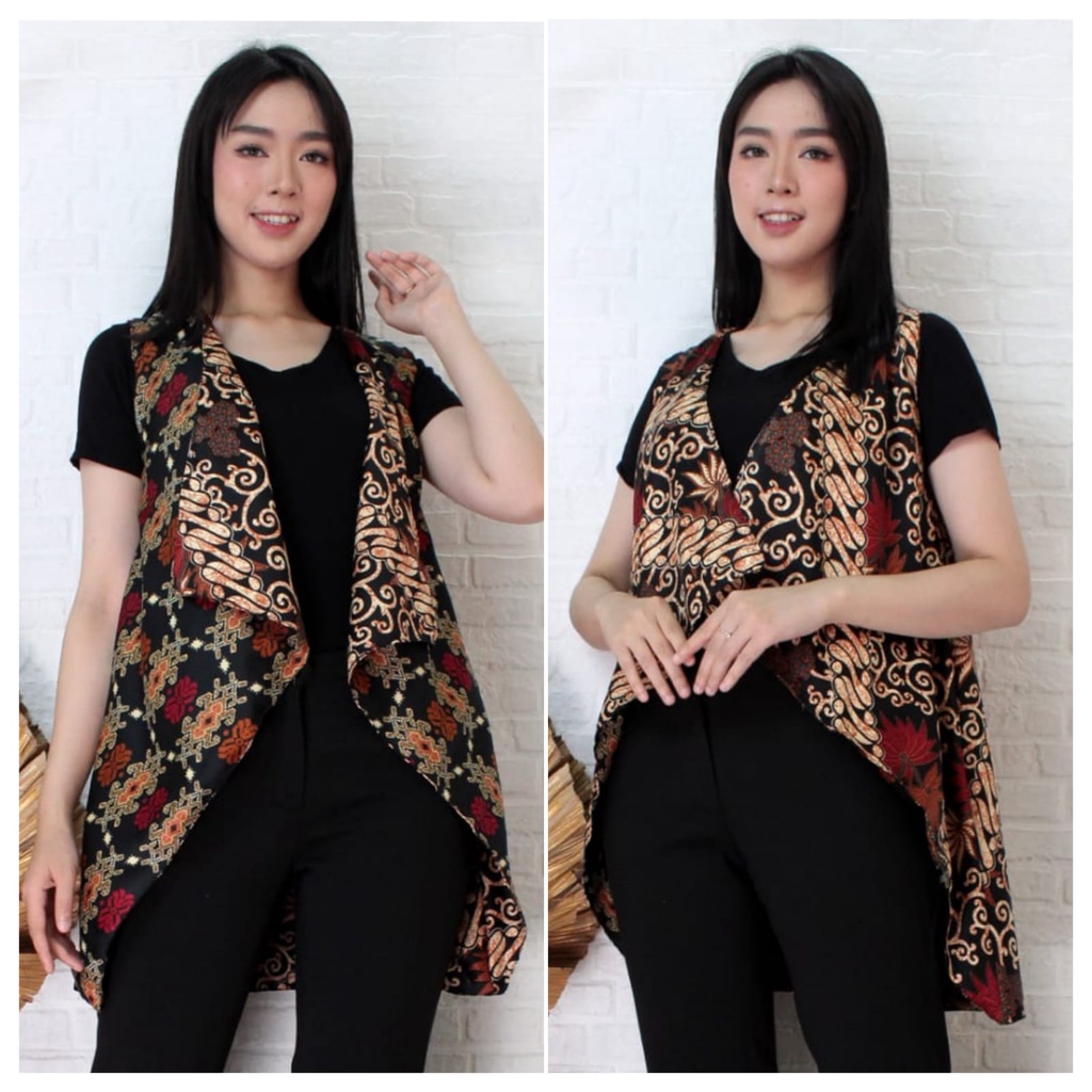 Jual gracel bolero rompi outer batik bolak balik wanita | Shopee Indonesia