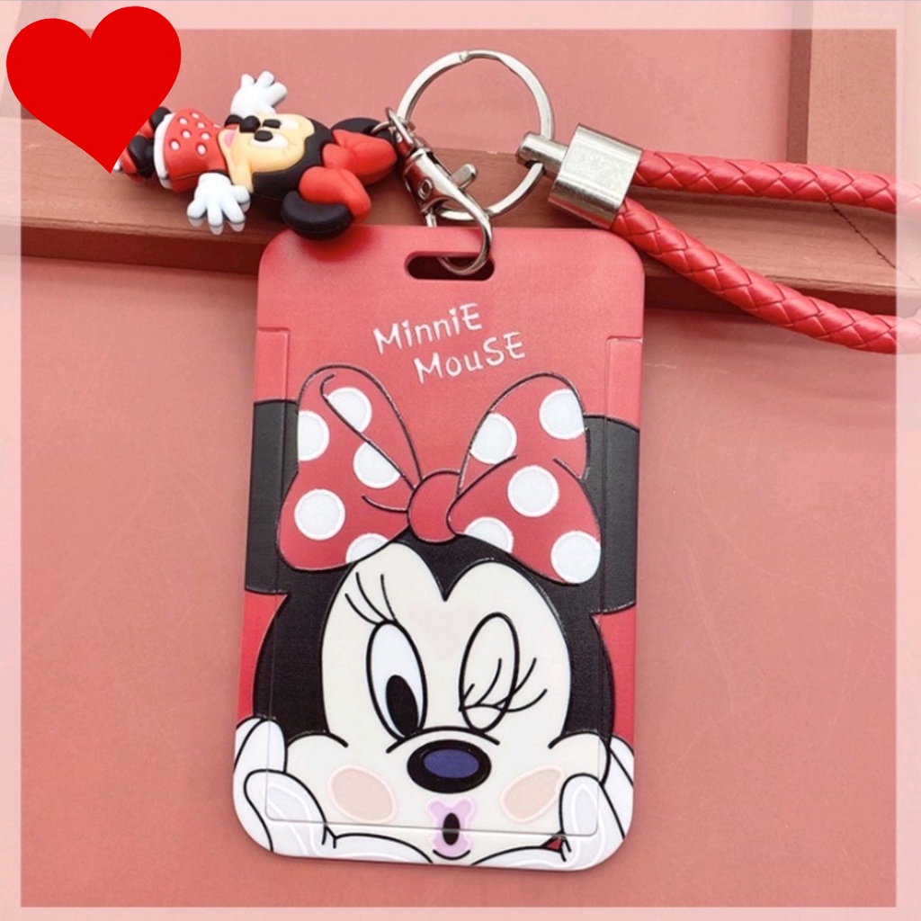 Jual Kalung Holder Kartu Lucu Karakter / ID Card Holder Name Tag Disney ...
