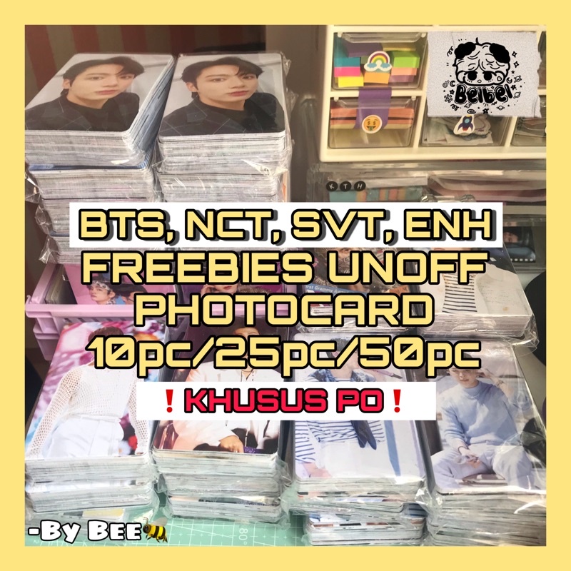 Jual PO Freebies photocard unoff bts svt nct enh 50pcs By BEE | Shopee Indonesia