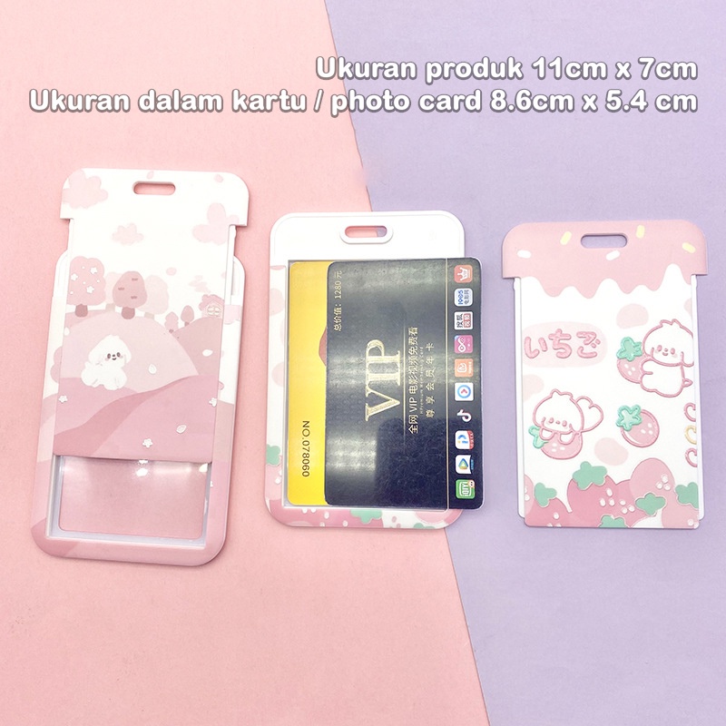 Jual ID CARD HOLDER MOTIF KAWAII TEMPAT KARTU PHOTOCARD PHOTO CARD ...