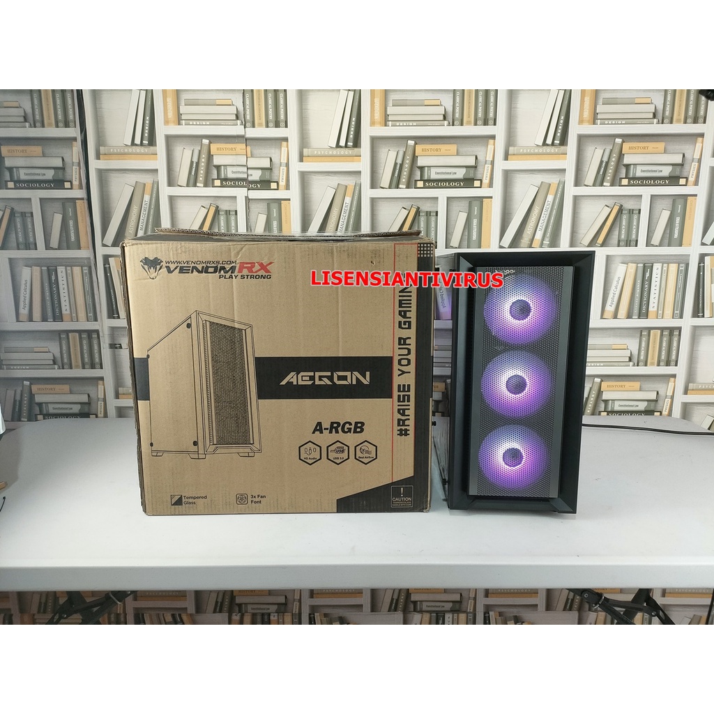 Jual CASING VENOM RX VENOMRX AEGON INCLUDE 4 FAN ARGB ATX MATX GAMING ...