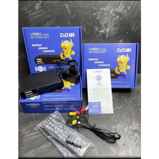 Jual STB VISION+KABEL RCA BATU AAA3 | Shopee Indonesia